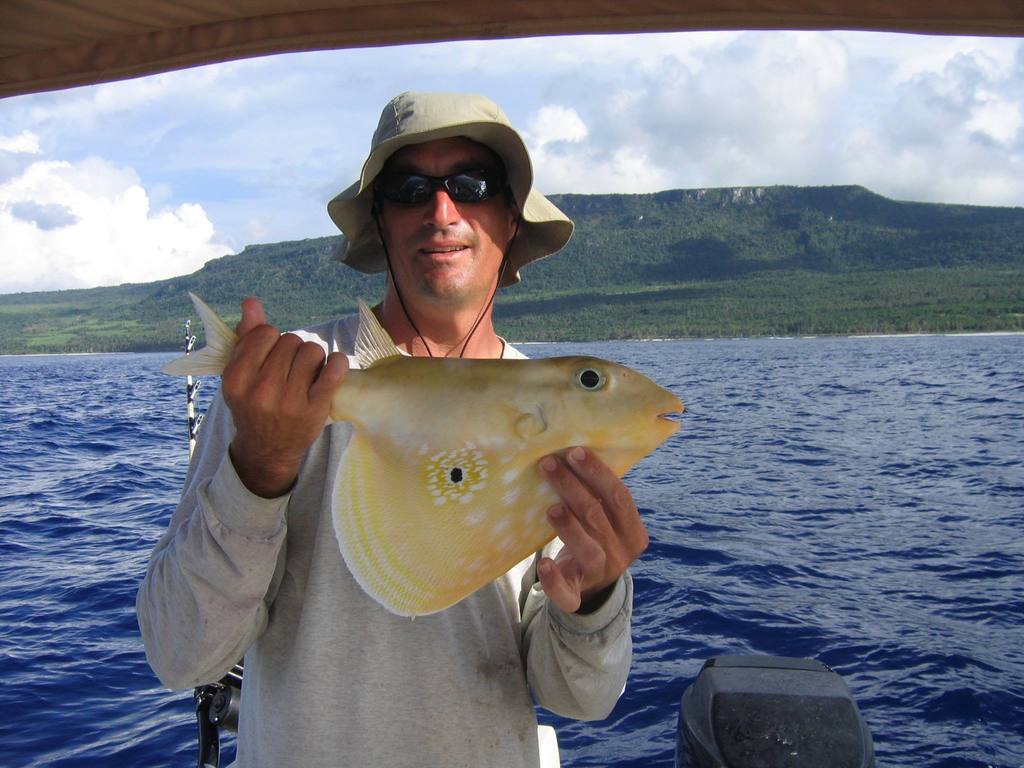 Threetooth Puffer from deep water on September 16, 2006 by kevinpr ...